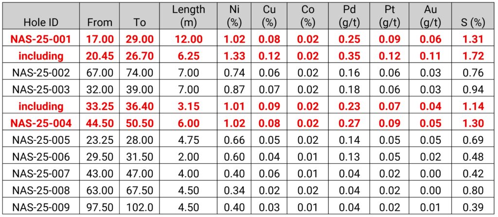 Perseverance Reports Drill Results from the Nasique Zone Discovery,Lac ...